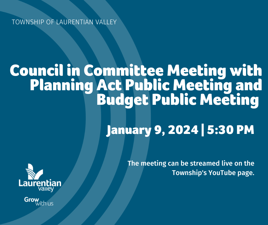Council in Committee Meeting with Public Planning Act Meeting and ...